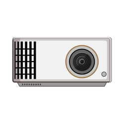 Screen projector video cartoon Royalty Free Vector Image