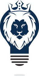 Eagle light bulb logo design Royalty Free Vector Image