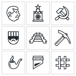 Soviet union and the repression of political Vector Image