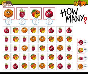 Fruit Counting Vector Images (over 3,800)