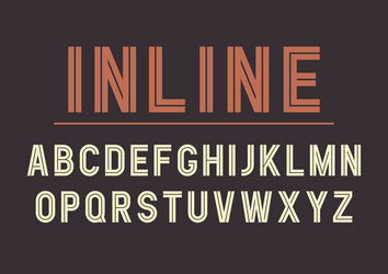 Inline Font Bold Vector Images (over 110)