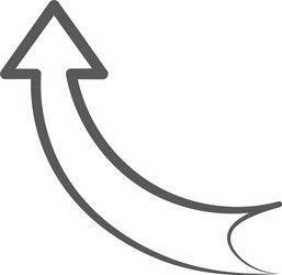 Upward arrow Royalty Free Vector Image - VectorStock