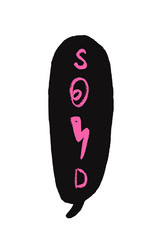 Speech bubble with swear words curse crayon Vector Image