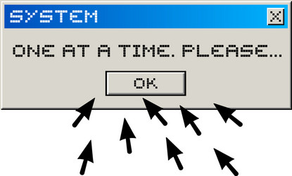 Funny computer message Royalty Free Vector Image