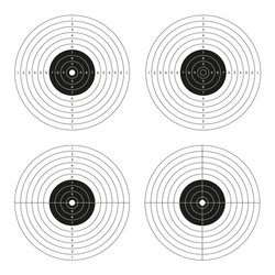 Blank gun target paper shooting targe Royalty Free Vector