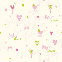 Hand drawn cute bird and floral pattern background