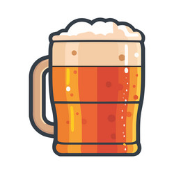Frothy beer symbolizes celebration in brewery pub Vector Image
