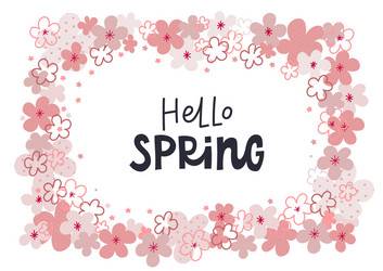 Hello spring Royalty Free Vector Image - VectorStock
