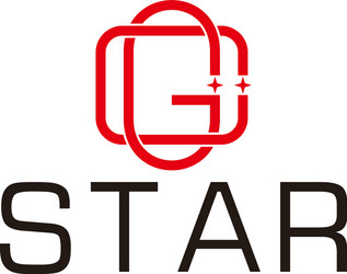 Letter cg overlap line 3d logo Royalty Free Vector Image