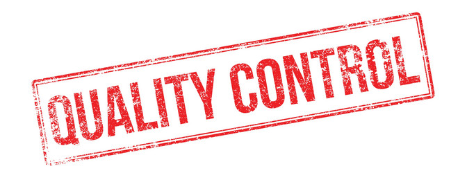 Quality control rubber stamp Royalty Free Vector Image