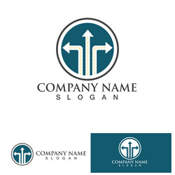 Way logo and symbol design Royalty Free Vector Image