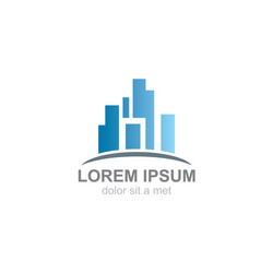 City center logo template design Royalty Free Vector Image