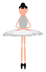 Changement ballet move on a white background Vector Image
