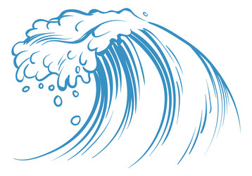 Ocean Wave Line Drawing Vector Images (over 9,000)