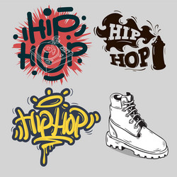 Hip-hop seamless pattern with music equipment Vector Image