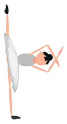 Changement ballet move on a white background Vector Image