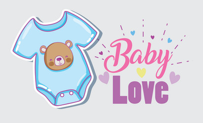 Baby love card Royalty Free Vector Image - VectorStock