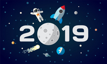 Space theme certificate concept Royalty Free Vector Image