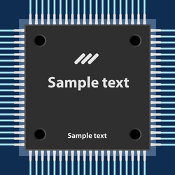 Microchip Royalty Free Vector Image - VectorStock