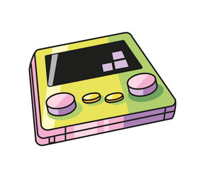 Video game 90s pop art Royalty Free Vector Image