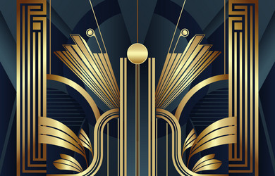 Abstract art deco seamless pattern 23 Royalty Free Vector
