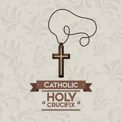 Holy crucifix design Royalty Free Vector Image