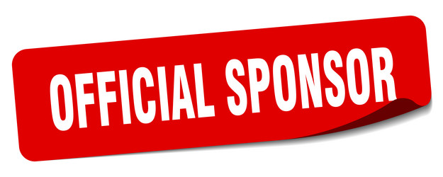 Official sponsor sticker label Royalty Free Vector Image