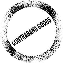 Contraband goods red ink stamp Royalty Free Vector Image