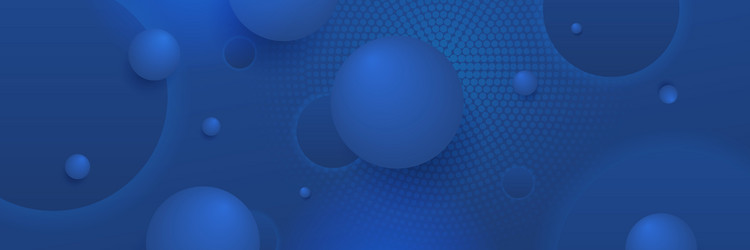 Blue abstract long banner minimal background Vector Image