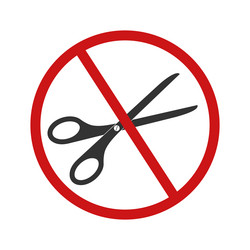 Do not cut icon Royalty Free Vector Image - VectorStock