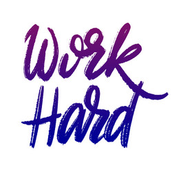 Hard work bodybuilding emblem Royalty Free Vector Image