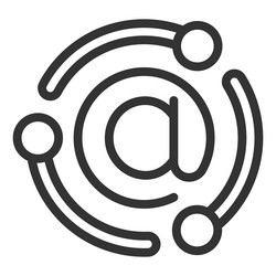 Dog sign in email 1 Royalty Free Vector Image - VectorStock