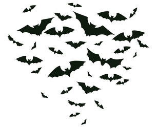 Bat Flock Vector Images (over 550)