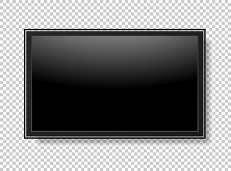 Realistic tv screen modern stylish lcd panel led Vector Image