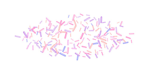 Sprinkles grainy frame on a transparent background