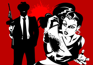 Cartoon mafia Royalty Free Vector Image - VectorStock