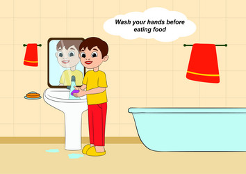 Educational chart of good habits for kids Vector Image