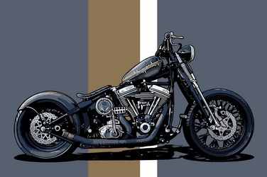 Motorbike template for graphic design needs Vector Image