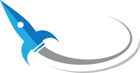 Rocket symbol Royalty Free Vector Image - VectorStock