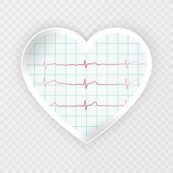 Heart beat template image Royalty Free Vector Image
