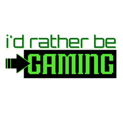 Gamer hand drawn motivation lettering phrase Vector Image