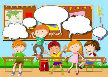 Preschool classroom Royalty Free Vector Image - VectorStock