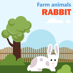 Rabbit Flashcard Vector Images (over 160)