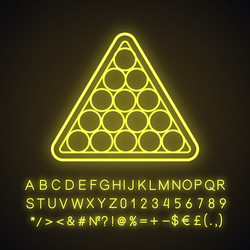Neon Billiard Number Vector Images (over 480)