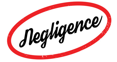 Negligence attention sign Royalty Free Vector Image
