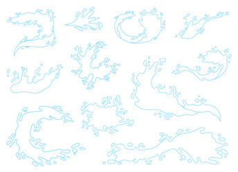 Water splash design isolated on background Vector Image