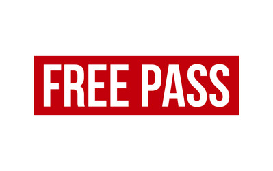 Free pass rubber stamp seal Royalty Free Vector Image