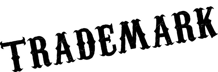 Trademark rubber stamp Royalty Free Vector Image