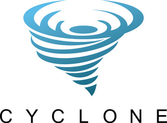 Hurricane logo typhoon logotornado wind Royalty Free Vector