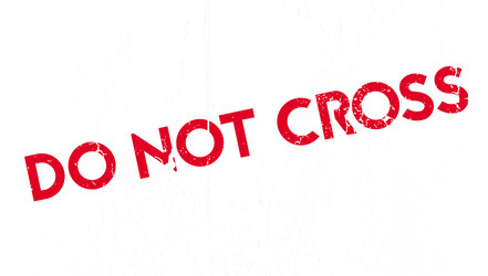 Do not cross rubber stamp Royalty Free Vector Image